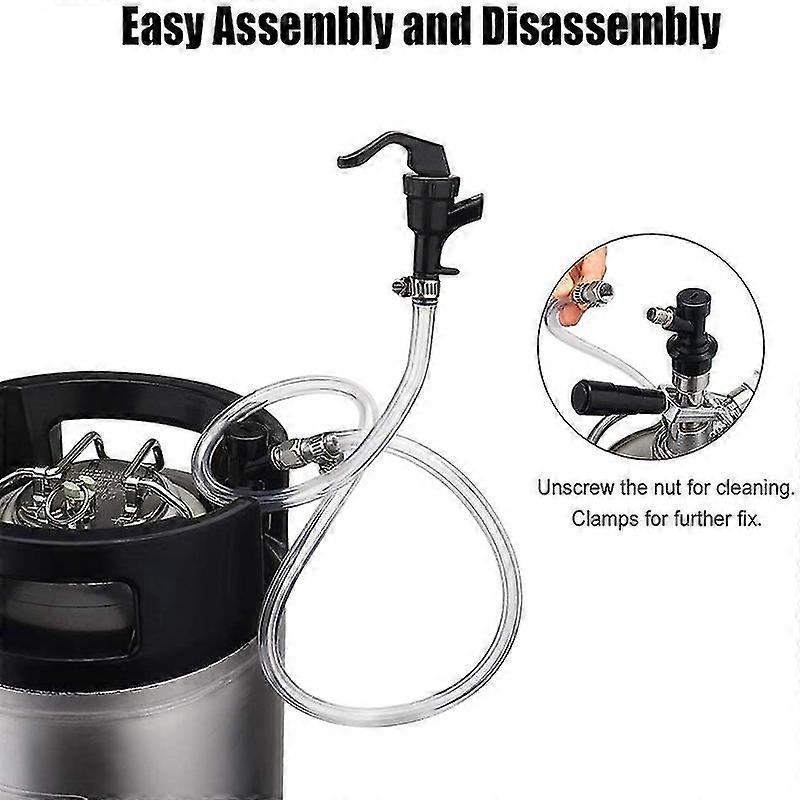 Ball Lock Beer Line Assembly,20 Inch Beer Line With Picnic Tap Faucet ...