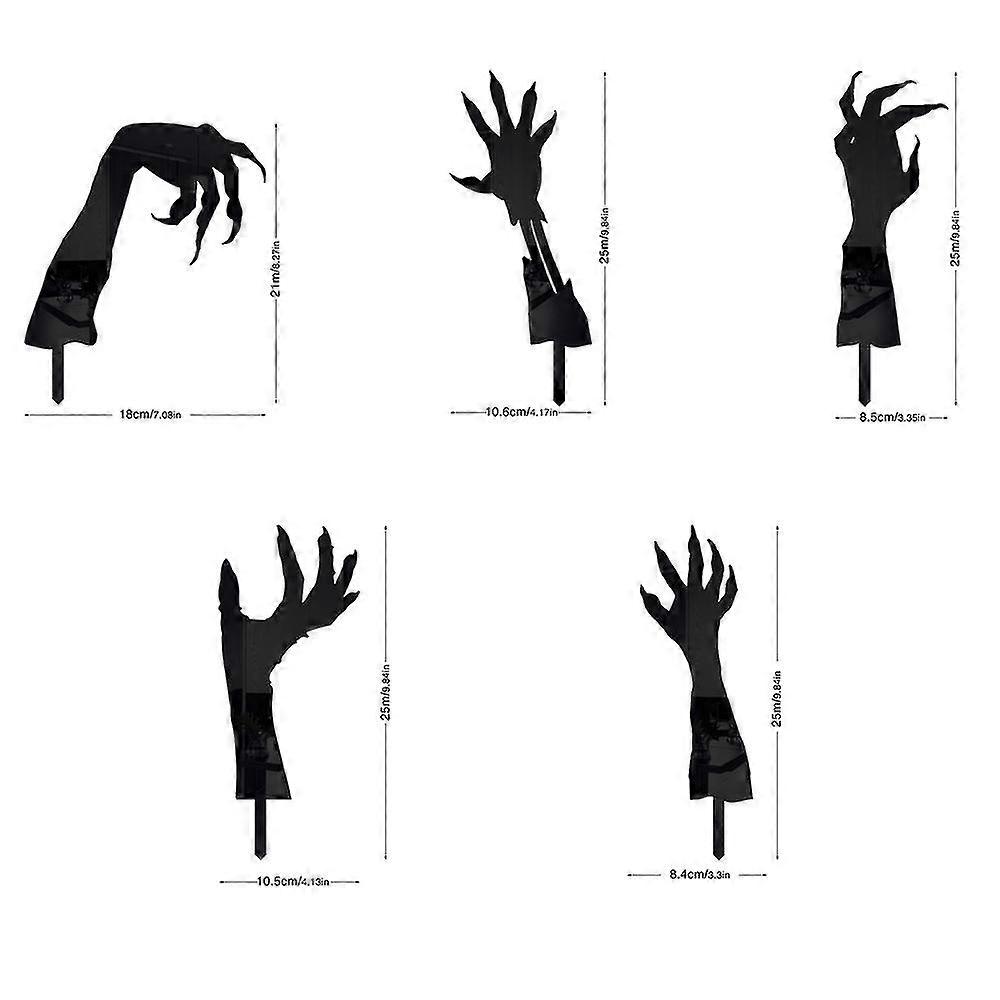 Halloween Yard Stake Signs, Ghost Hand Silhouette Lawn Decoration ...