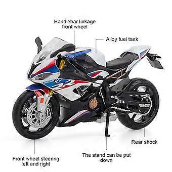 1/12 BMW S1000RR Alloy Diecast Motorcycle Model Toy Collection Hobbies ...
