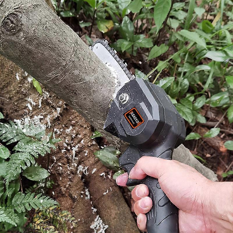 MIMIGO 24V Mini Chainsaw Cordless Kit,4 Inch One-Hand Electric Saw with ...