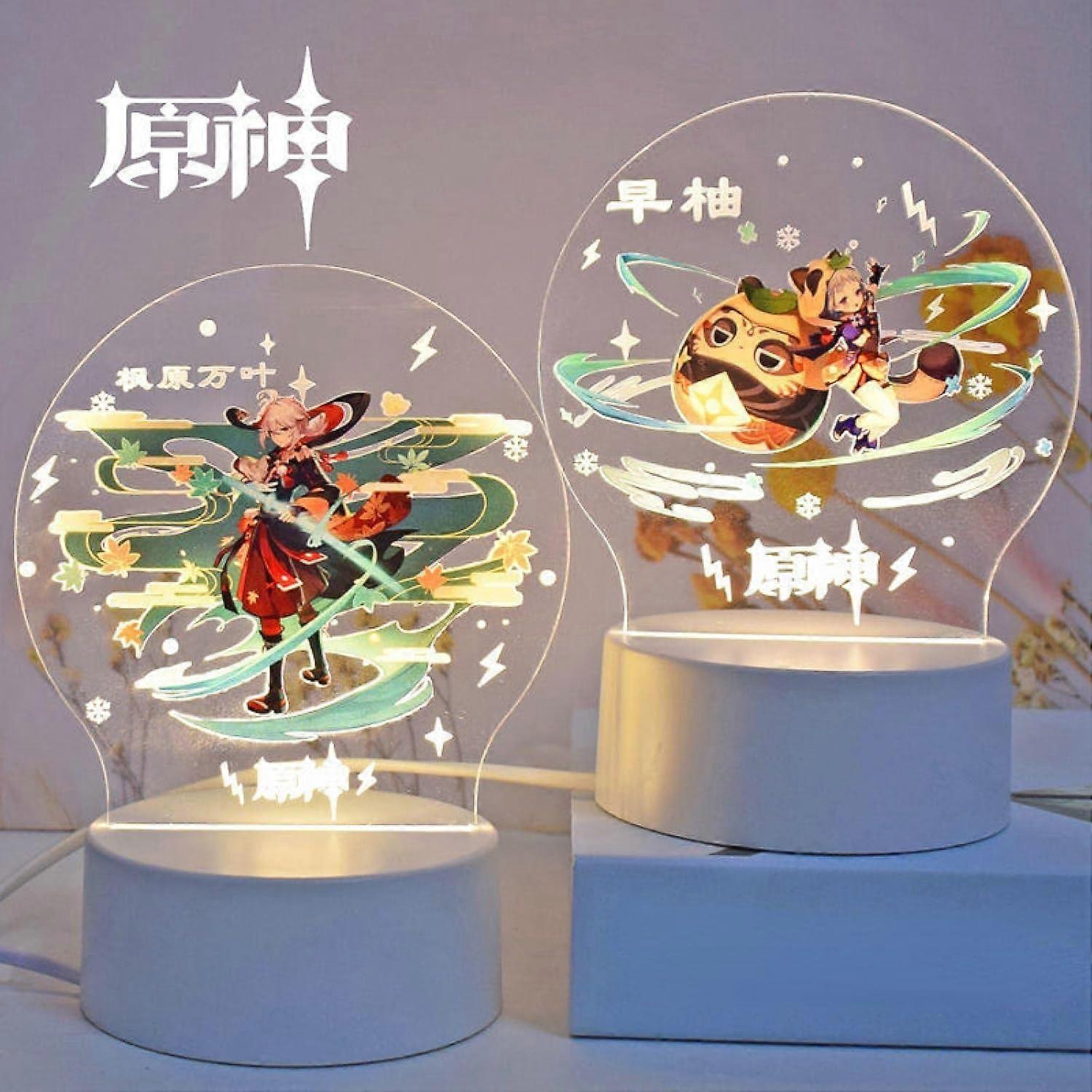 SBSG Genshin Impact Barbara 3D Led Acrylic Night Lights 7 Colors USB ...