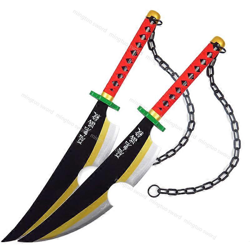 104cm Demon Slayer Sword 1:1 Nichirin Swords Bamboo Blade Kimetsu no ...