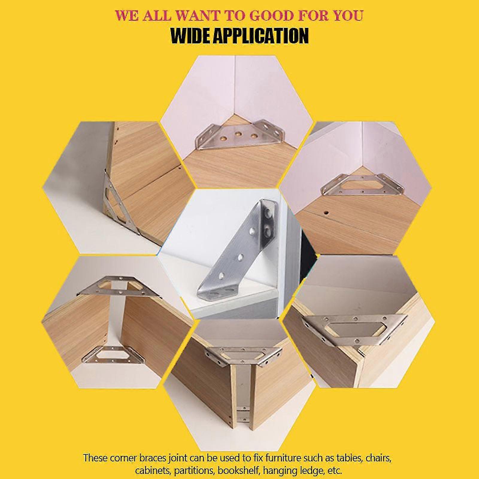Universal Furniture corner connection, trapezoidal corner bracket, 4 ...
