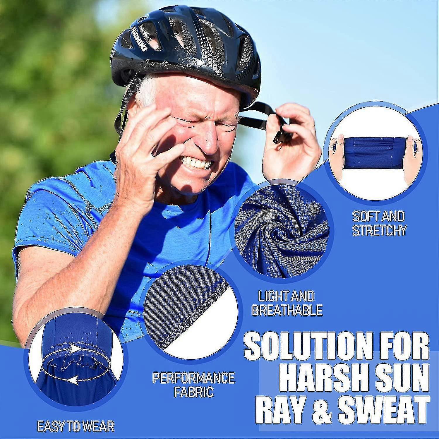 3 Pieces Helmet Liner With Neck Mask, Cooling Skull Caps Sweat Wicking ...