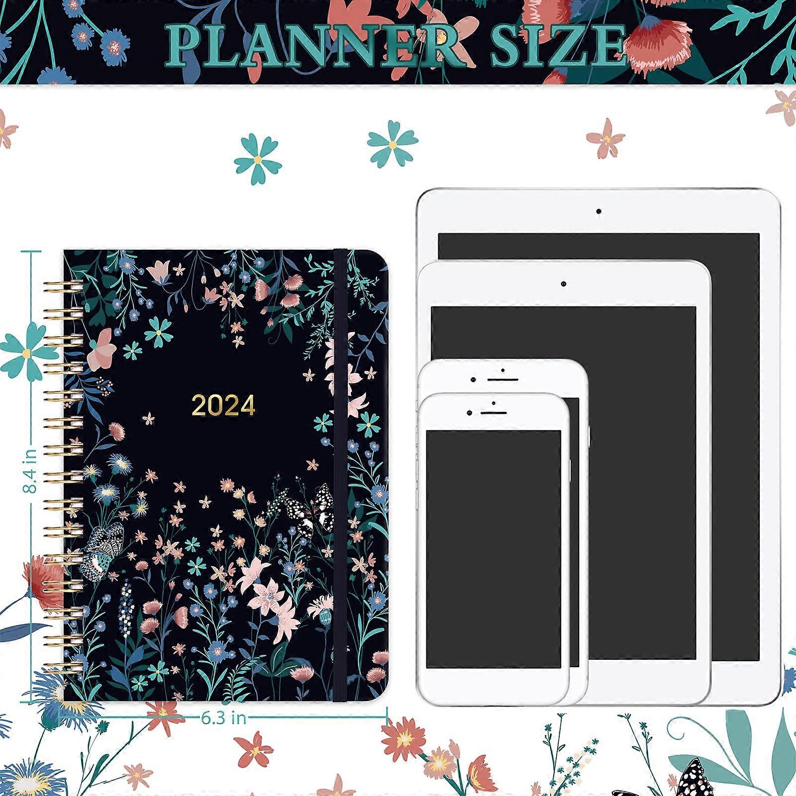 Diary 2024 - A5 Diary Week to View from Jan 2024 to Dec 2024 - with ...