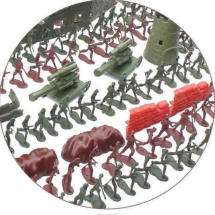 Army Base Playset Toy 4cm-5cm Soldier Army Men Action Figures Kids Toy ...