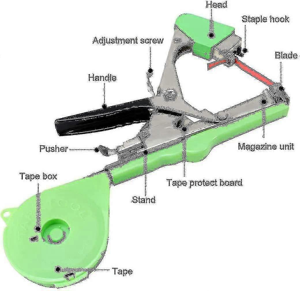 Plant Tying Machine Tapener Tool,plant Tape Gun With 10000pcs Staples ...