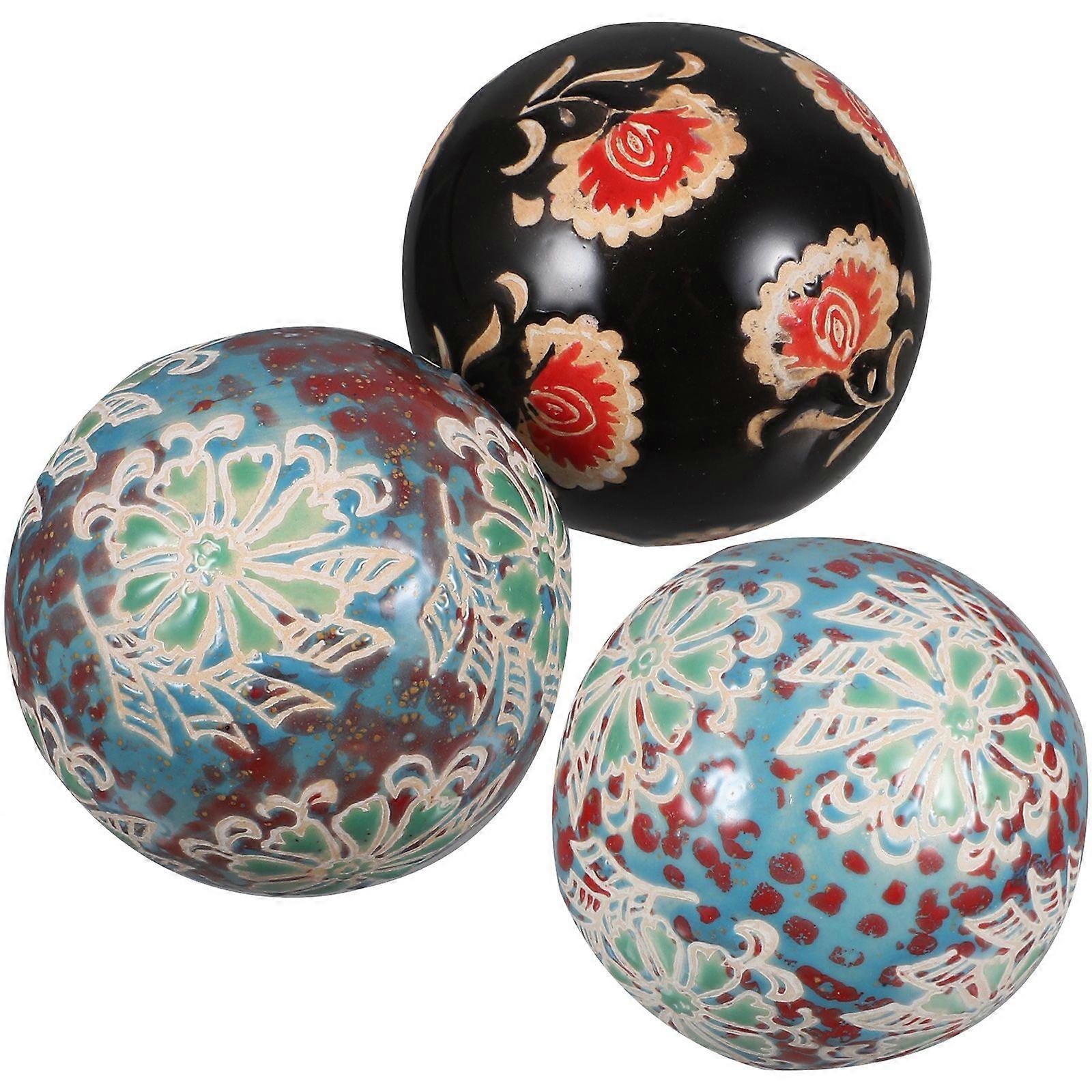 3pcs Delicate Floating Ceramic Balls Ceramic Floating Balls Water Pool ...