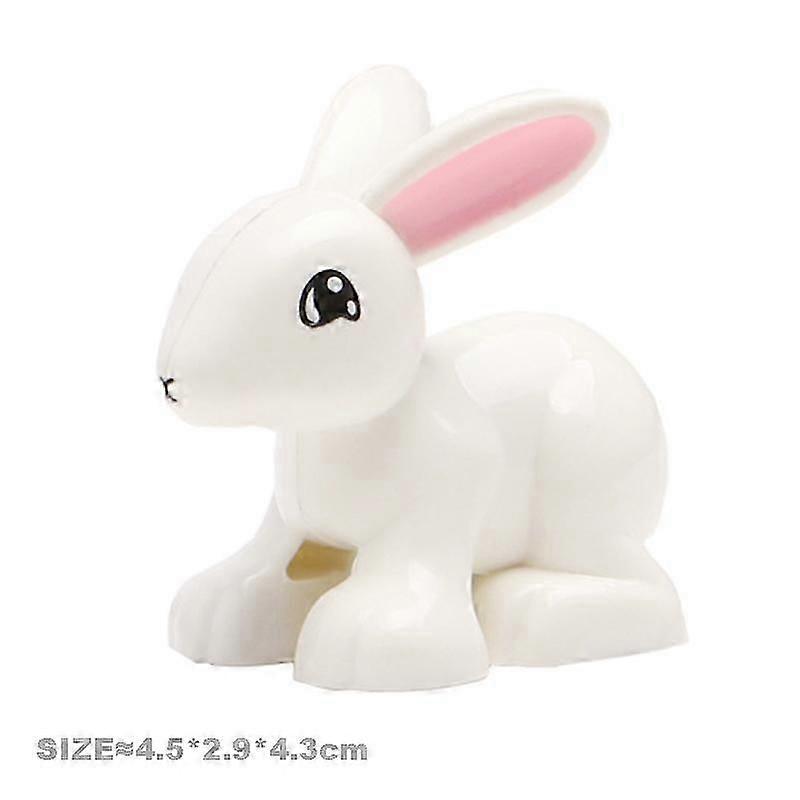 Big Size Building Blocks Cat Dog Pig Rabbit Model Accessories ...