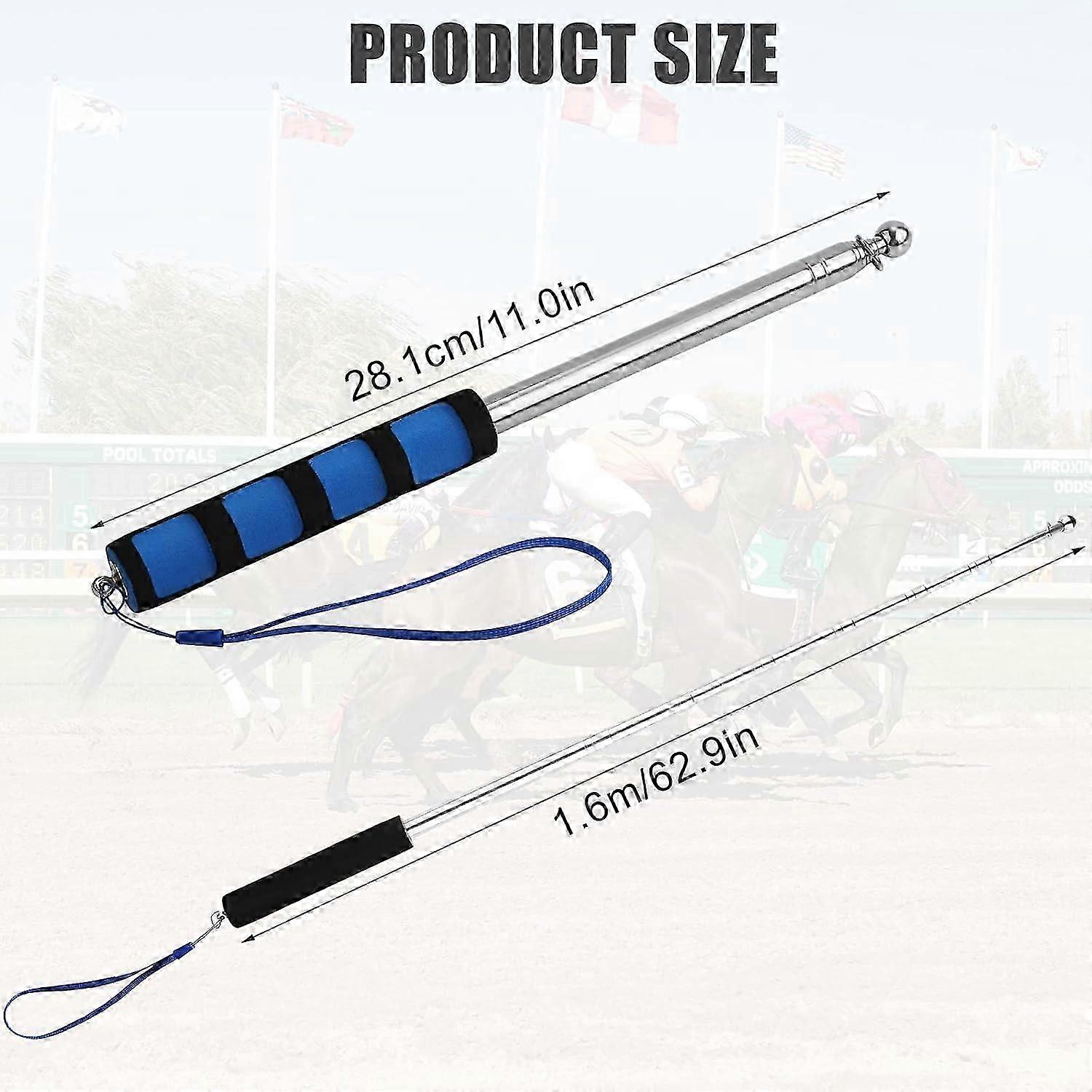 5PCS Horse Training Flag, Tour Guide Flag with 63inch/1.6m Telescopic ...