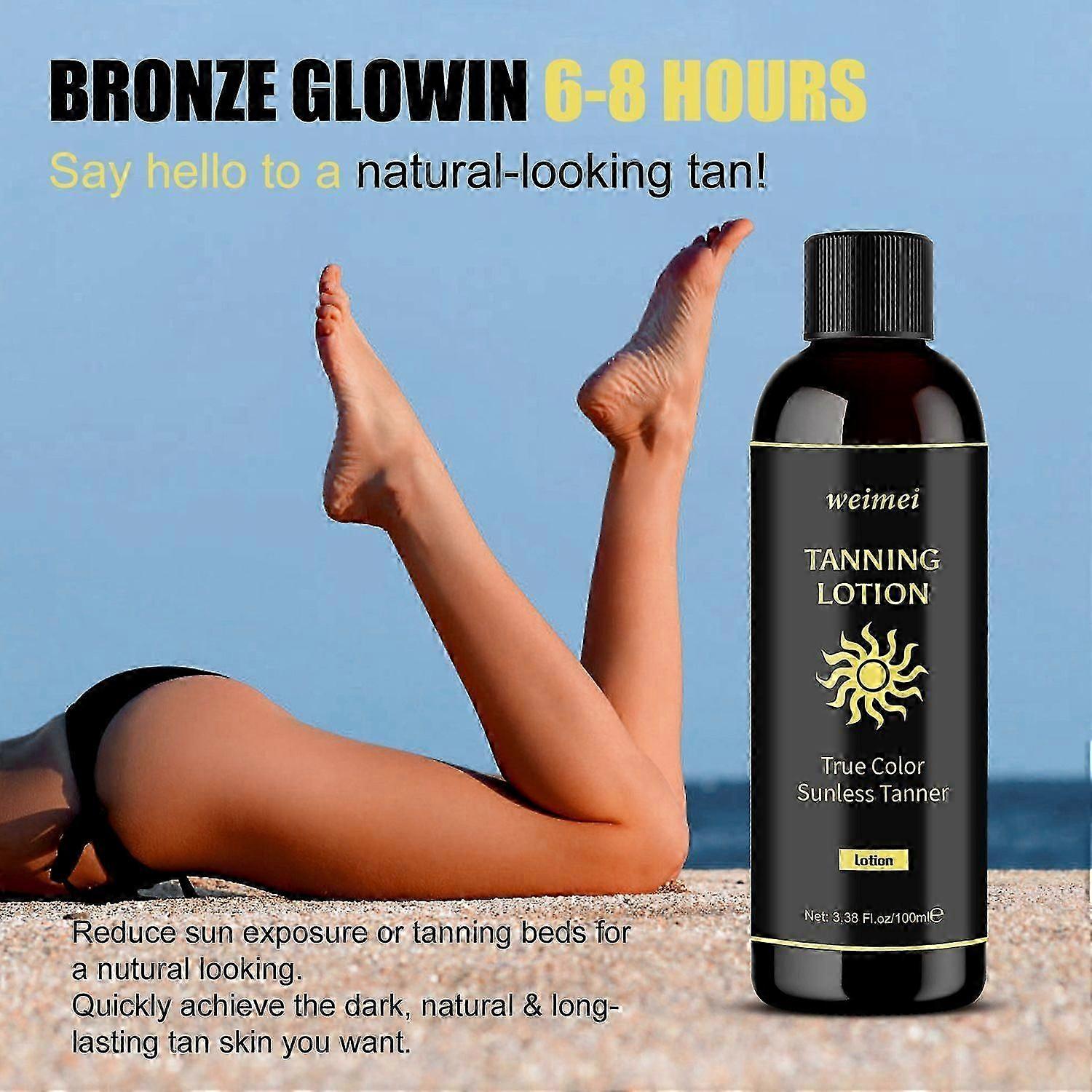 Sunless Self Tanner Tanning Lotion, Sunless Tanning Lotion for Body, Perfect Self Tanning for a ...