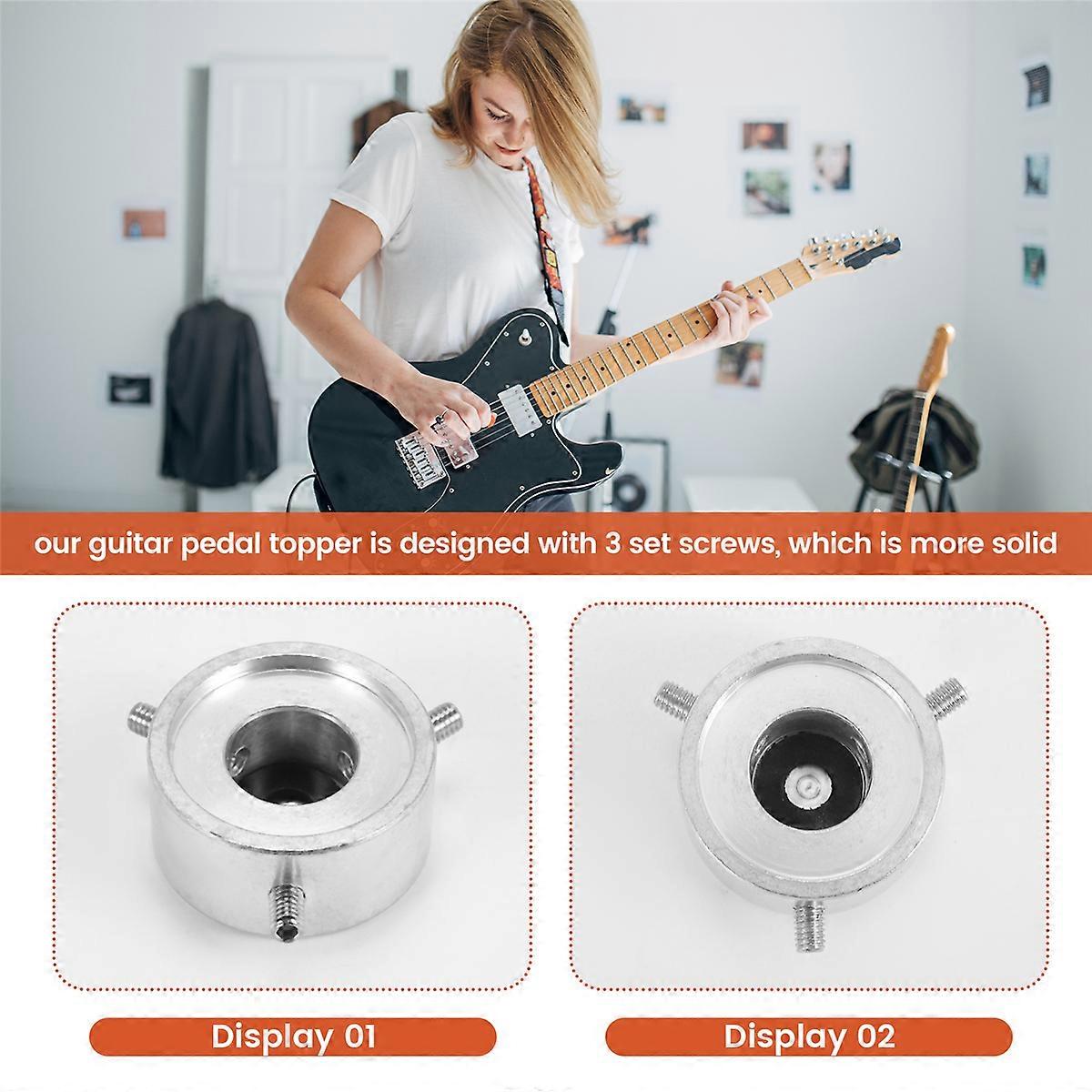 Effects Pedal Footswitch Topper,Barefoot Pedal Buttons,Guitar Effect Foot Nail Cap Increase ...