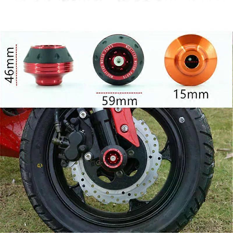 CNC Motorcycle Crash Pad Parts Moto Frame Sliders Crash Wheel Decals ...