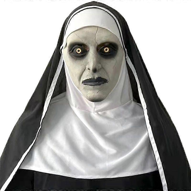 Nun Mask Halloween Cosplay Sisters of the Virgin Mary Scary Masks ...