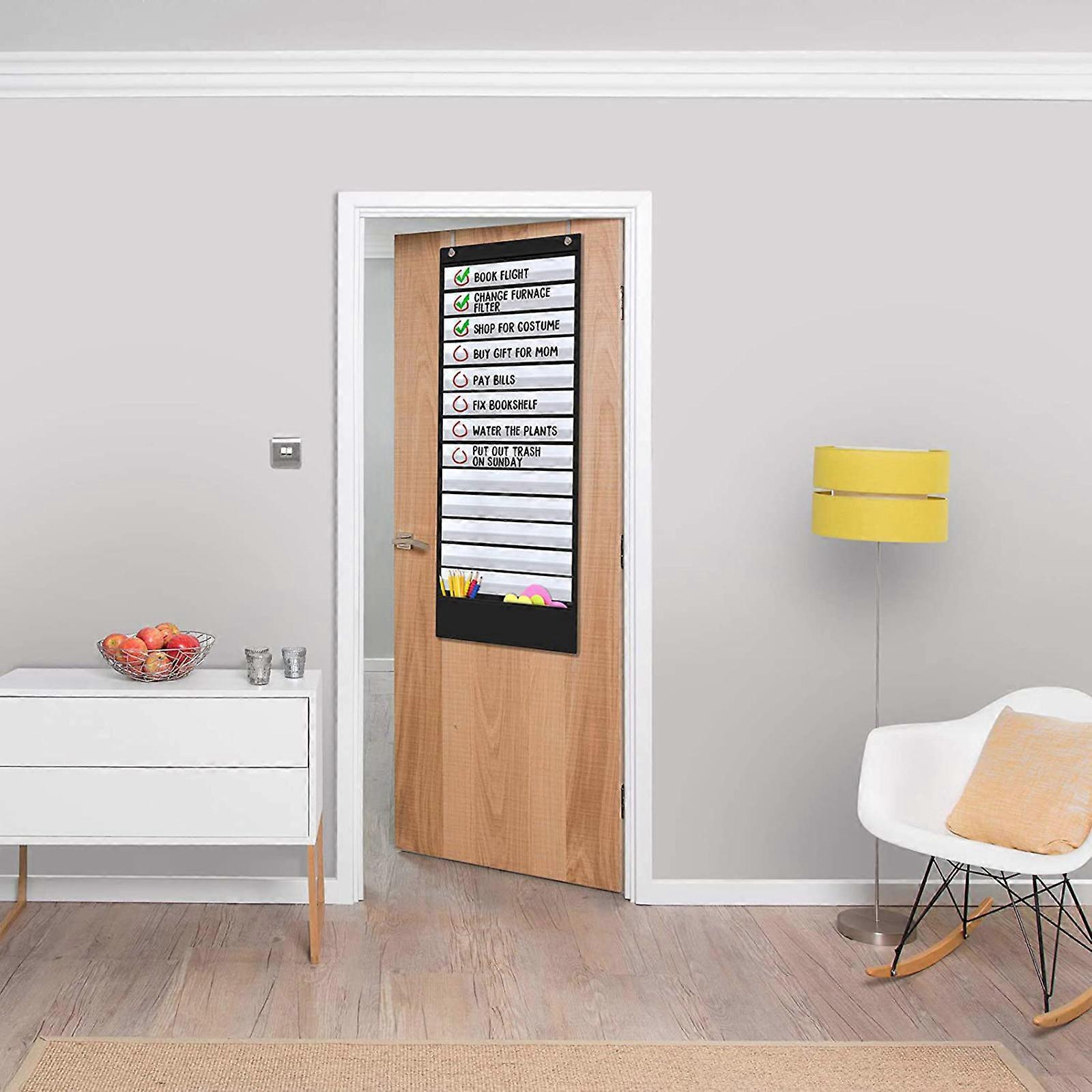 18 Pocket Calendar Chart Daily Chores Chart Classroom Monthly Calendar Chart for Kindergarten ...