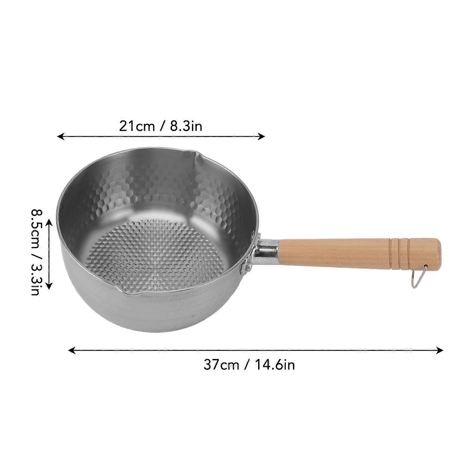 20cm Stainless Steel Cooking Pot Flat Base Non-Stick Coating-Free Ramen ...