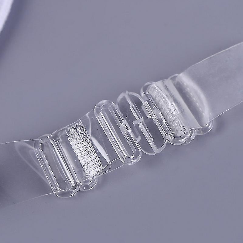 Women 3/4 Transparent Clear Push Up Bra Ultra-thin Strap Invisible Bras ...