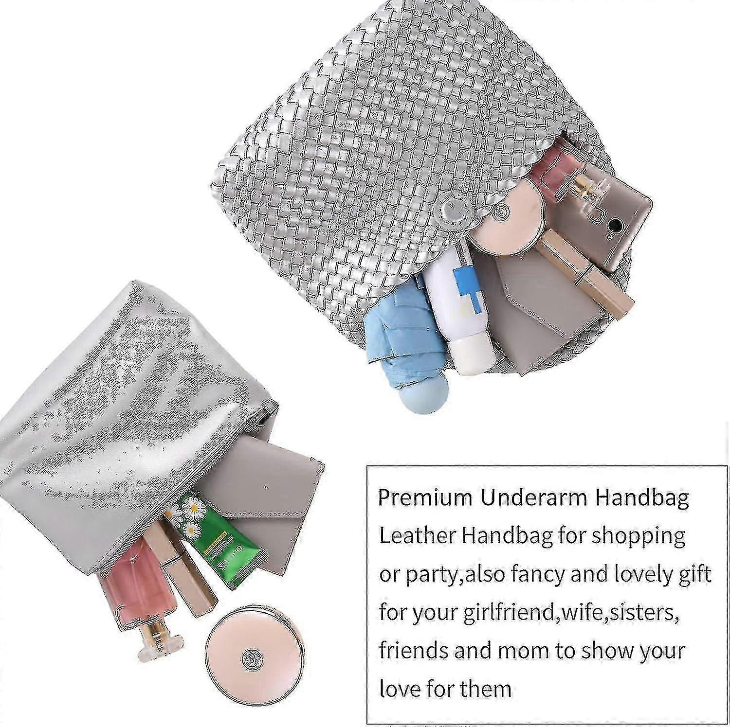 Woven Leather Handbags And Wallets Women Shoulder Bag Fashion Handbag ...