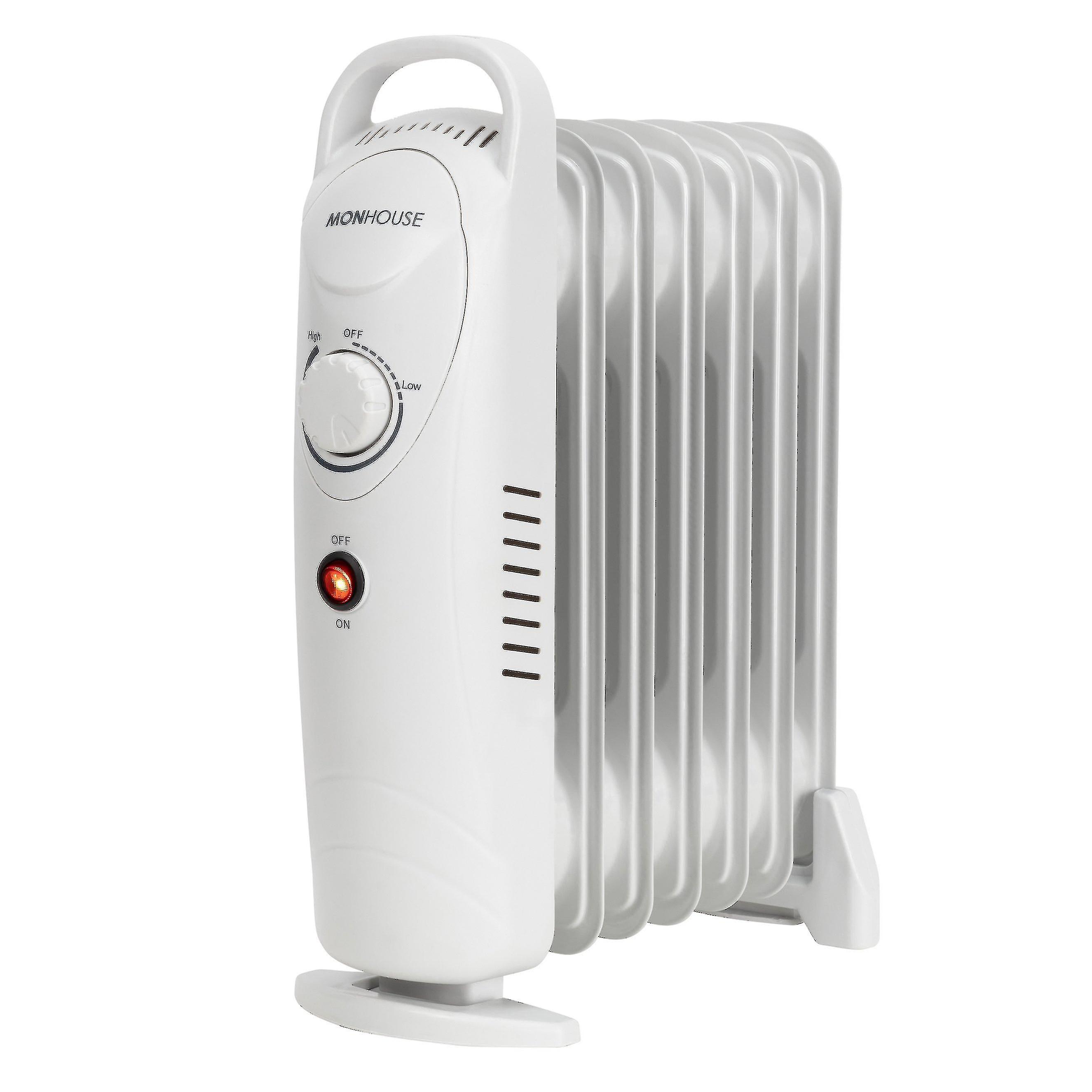 Small Oil Filled Electric Radiator 7 Fin Heater Portable Heat ...