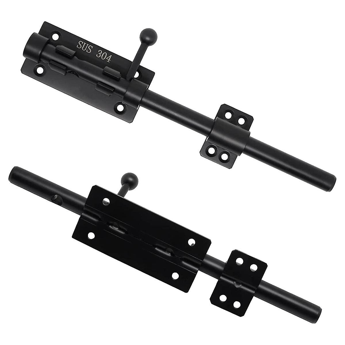 Heavy Duty Slide Bolt Gate Latch with A Padlock, Horizontal Bolt Latch ...