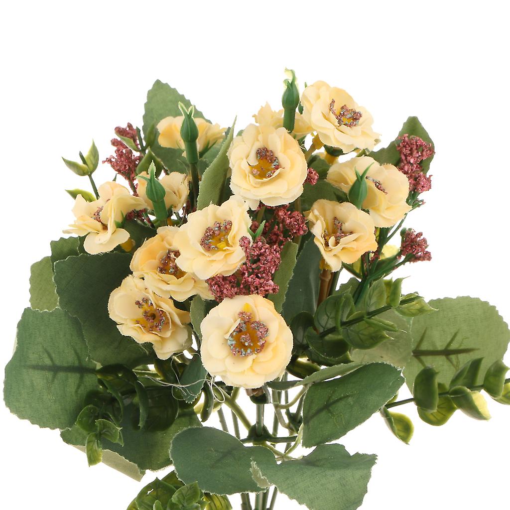 Artificial Flowers Cloth Rosa Multiflora Home Wedding Floral Decor ...