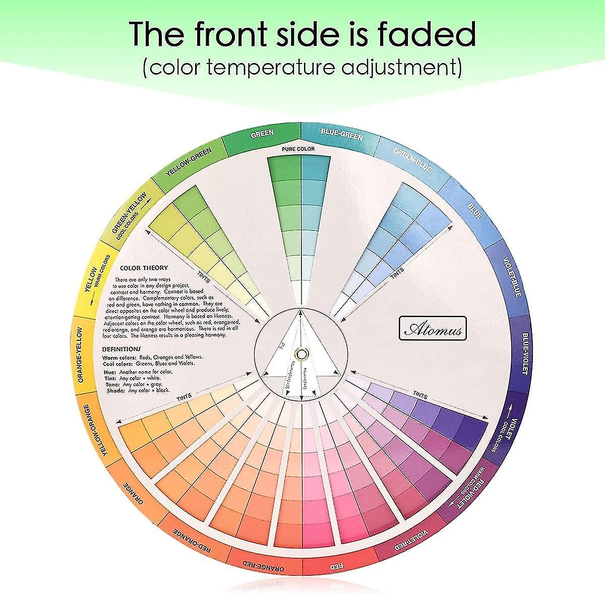 Disc Color Circle Color Wheel, Painting Mixing Learning Guide Art Class ...