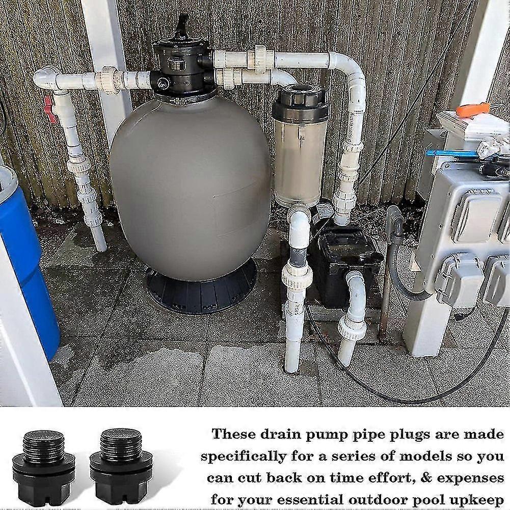 4 Pack Drain Plugs With O-rings Pump Plug Pool Filters Replacement Pool ...
