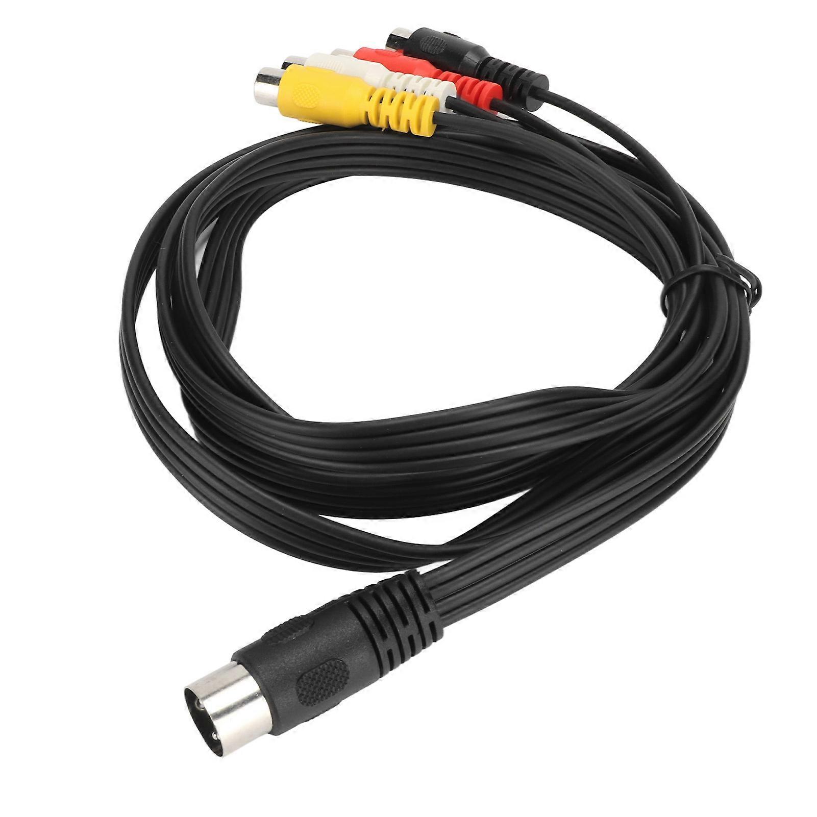 5 Pin Male Din to 4 RCA Female Cable Professional DIN 5 Pin to RCA ...