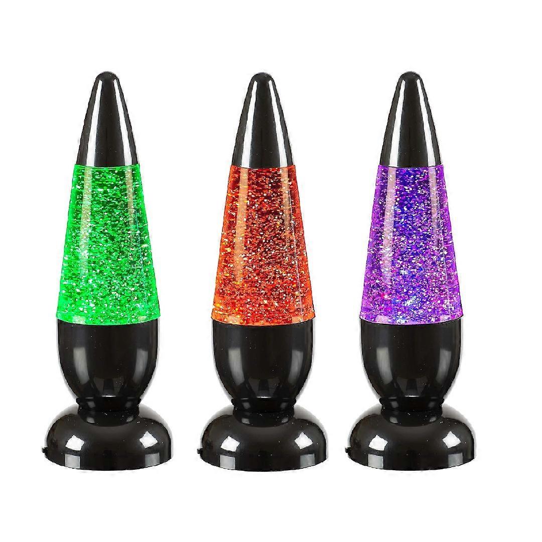 Funtime Gifts Glitter Light Colour Changing Liquid Filled Lamp With USB ...