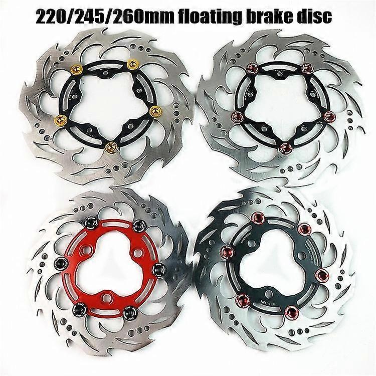 220/245/260mm Stainless steel Motorcycle Scooters Brake Front & Rear ...