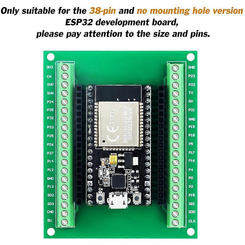 ESP32 Breakout Board ESP32 Expansion Board GPIO 1 in 2 voor 38 pinnen ESP32S ESP32 ESP-WROOM-32 ...