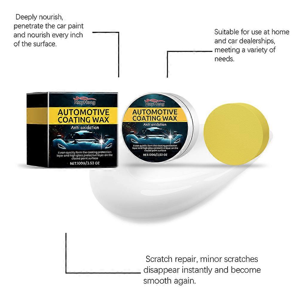 Car Wax Automotive Coating Wax Solid Palm Wax Maintenance Waterproof ...
