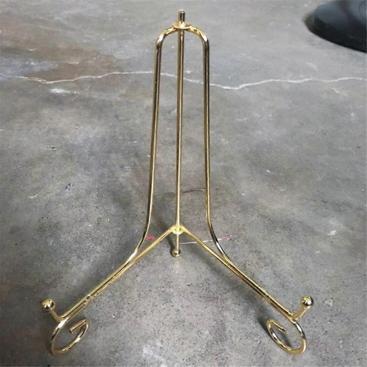 Gold Display Stand Craft Bracket Book Holder Photo Pedestal Bowl Dish ...