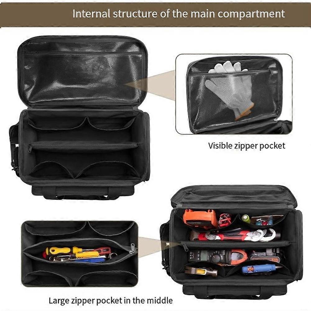 Anti-Friction Bottom Tool Bag Hand Tool Storage Organizer Bag for Men ...