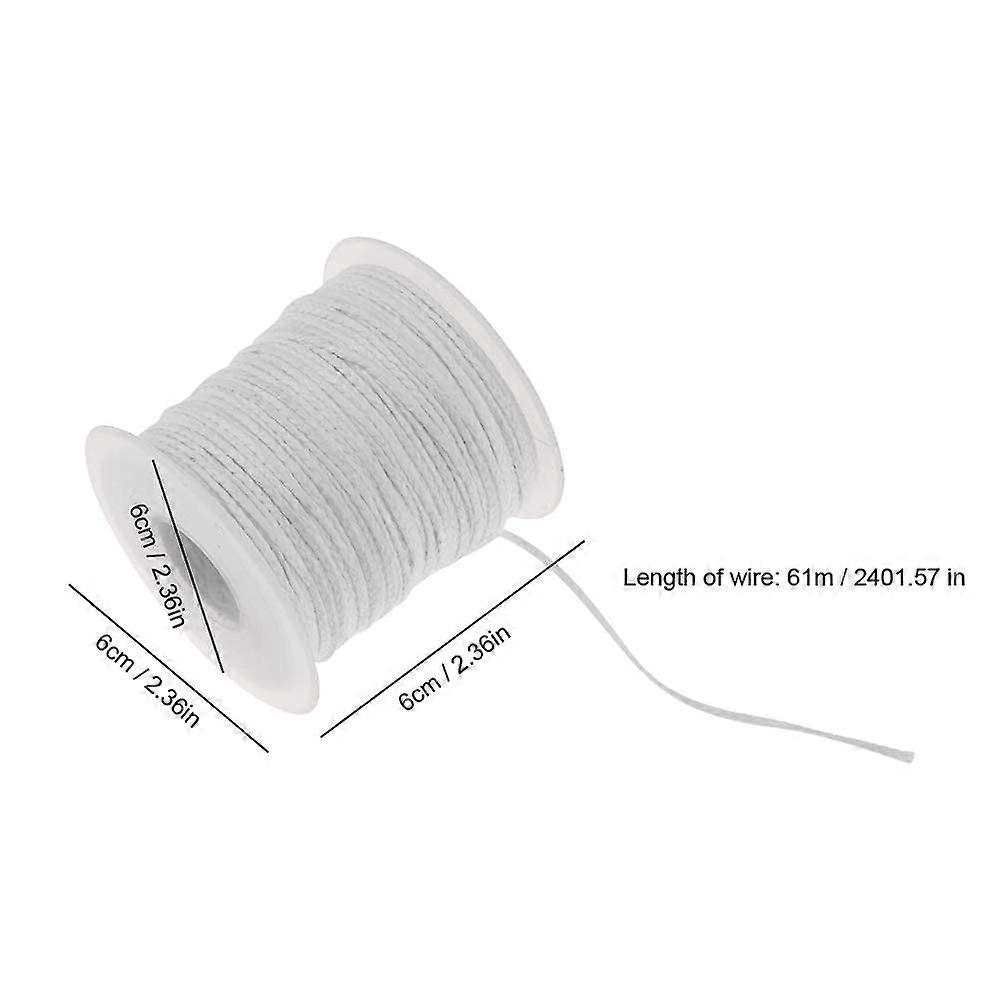 200FT Braided Wick Cotton Wicks, Spool Candle Wick Core Oil Lamp Wick ...