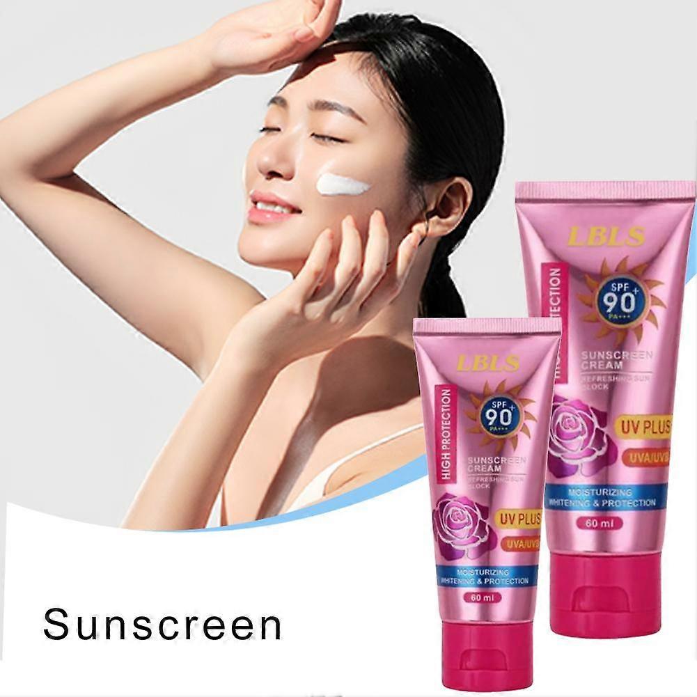 Waterproof SPF 90 Sunscreen Cream Skin Care for Facial Body Sunblock ...