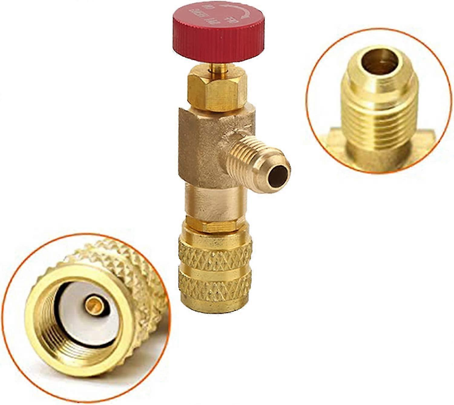 2pcs Adapter Liquid Safety Valve,r410a R22,refrigerant Control Valve ...