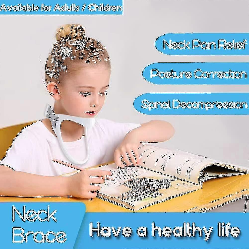 Adjustable Neck Support Cervical Collar Posture Traction Portable Neck ...