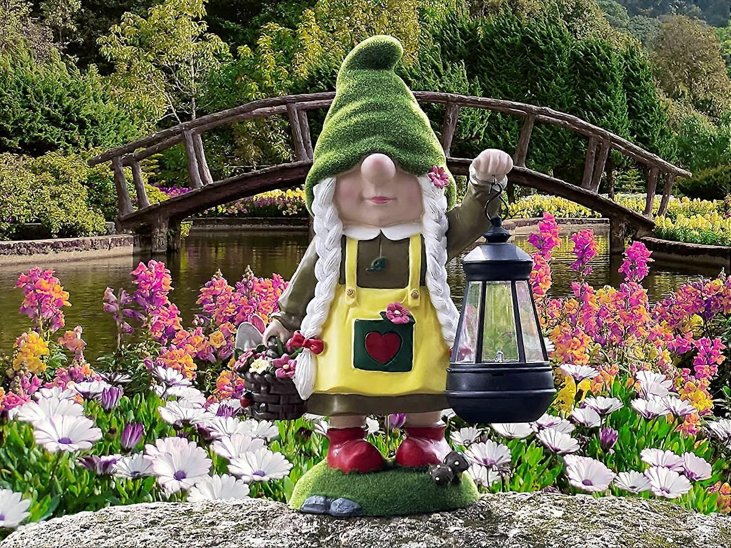 Gnomes Garden Gnomes Lady - Garden Sculptures | Fruugo UK