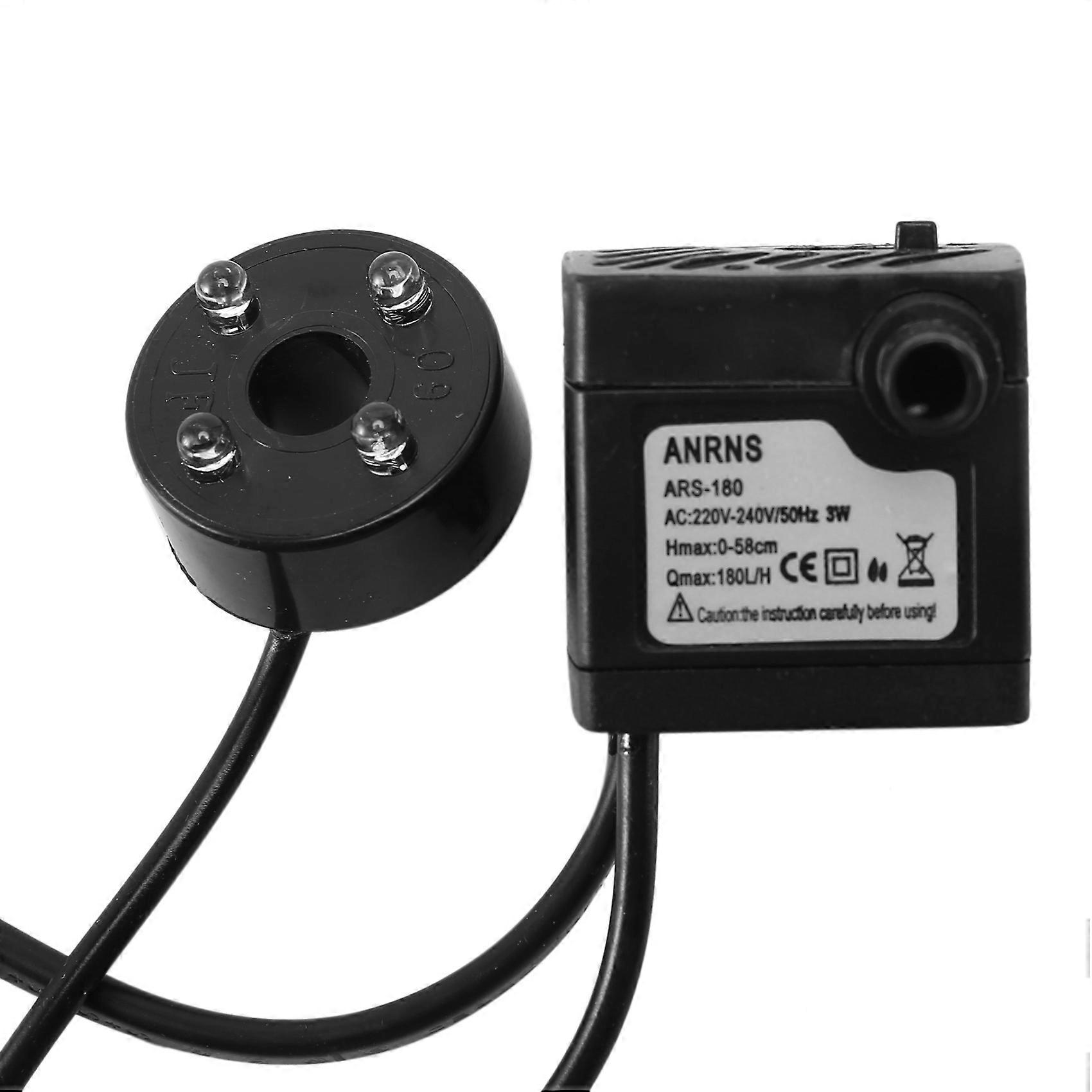 3W Submersible Water Pumps with 4-LED Light Pump Aquarium Fountain Fish ...