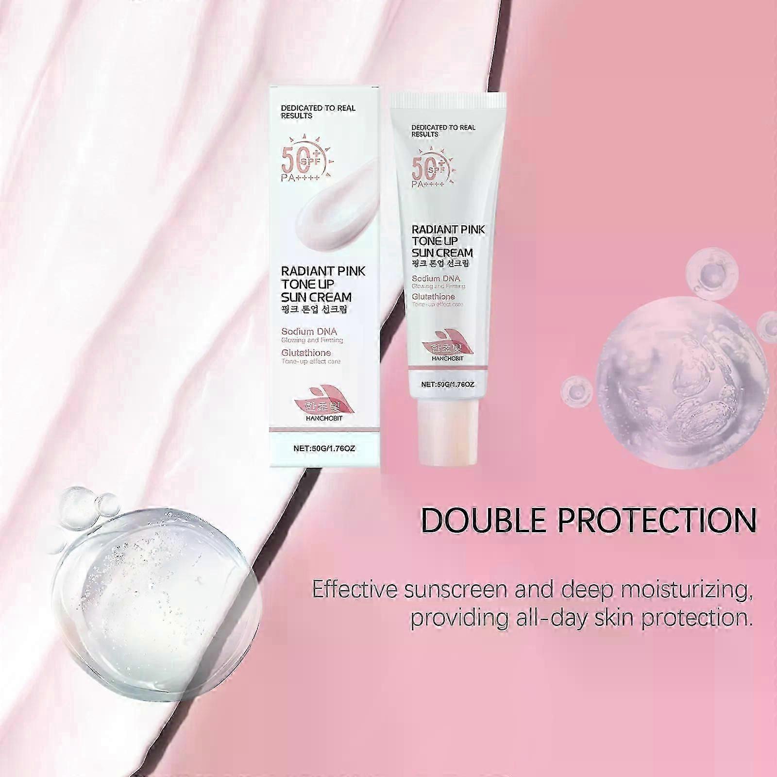 Pink Tone Up Sun Cream 50ml, SPF/SPF 50+PA++++, Pink Tone-up Sun ...