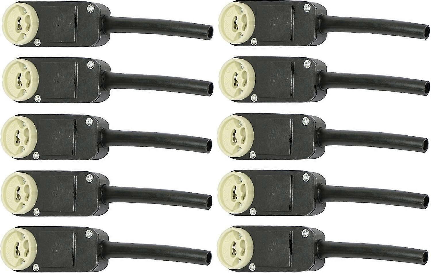 Set Of 10 Connection Boxes, Gu10 Socket For Led And Recessed Halogen ...
