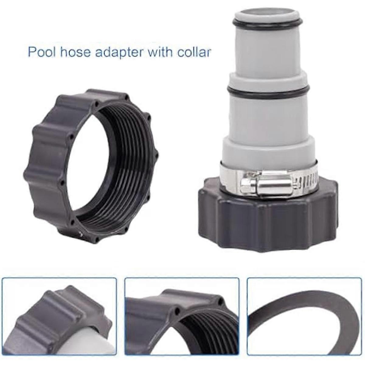 4Pack Pool Hose Adapter,Type A Pool Hose Connector for 1.5/1.25 Inch ...