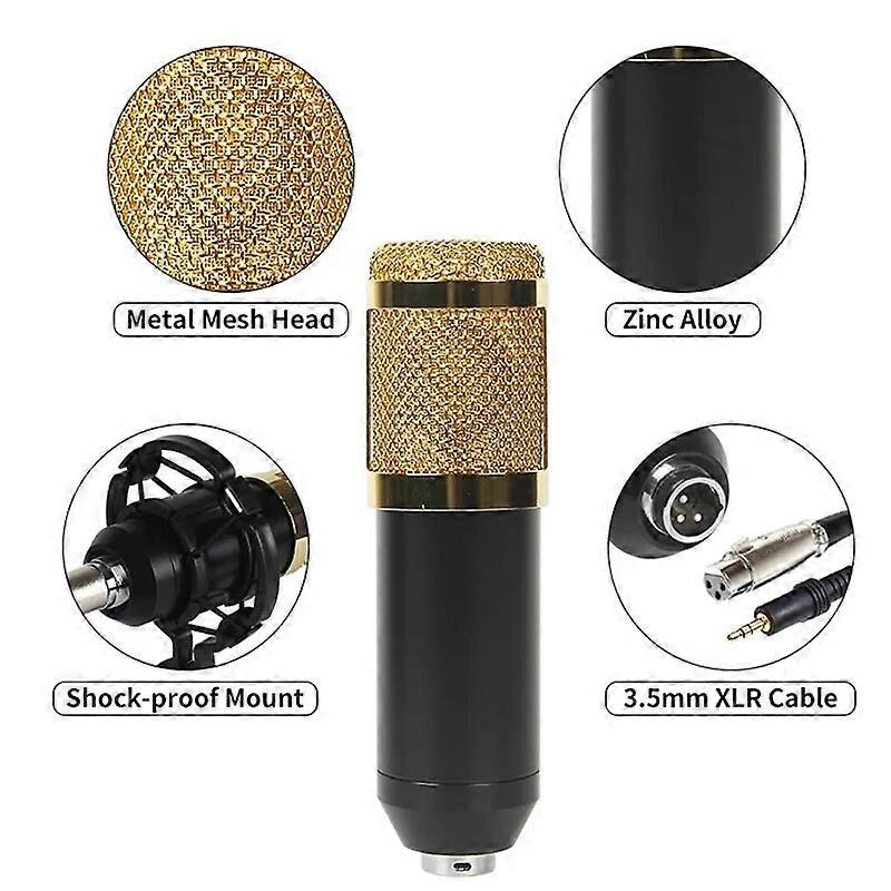 Audio Condenser Mic Studio Singing Microphone | Fruugo UK