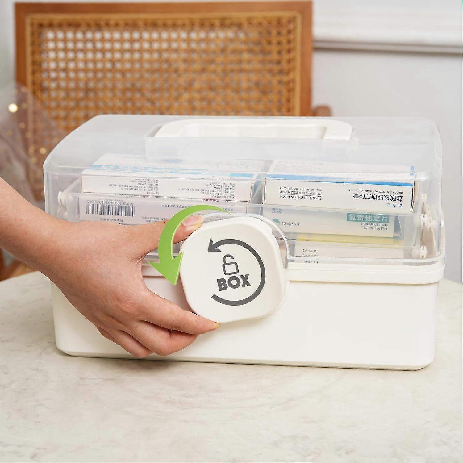 Handle Medicine Box for First Aid and Medication Storage in Family ...
