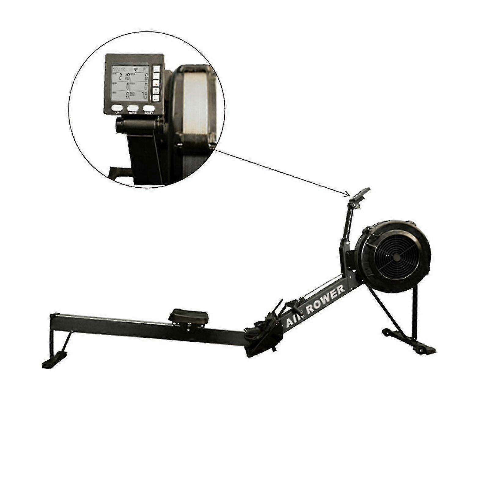 Wind resistance rowing machine for fitness training with backlight ...