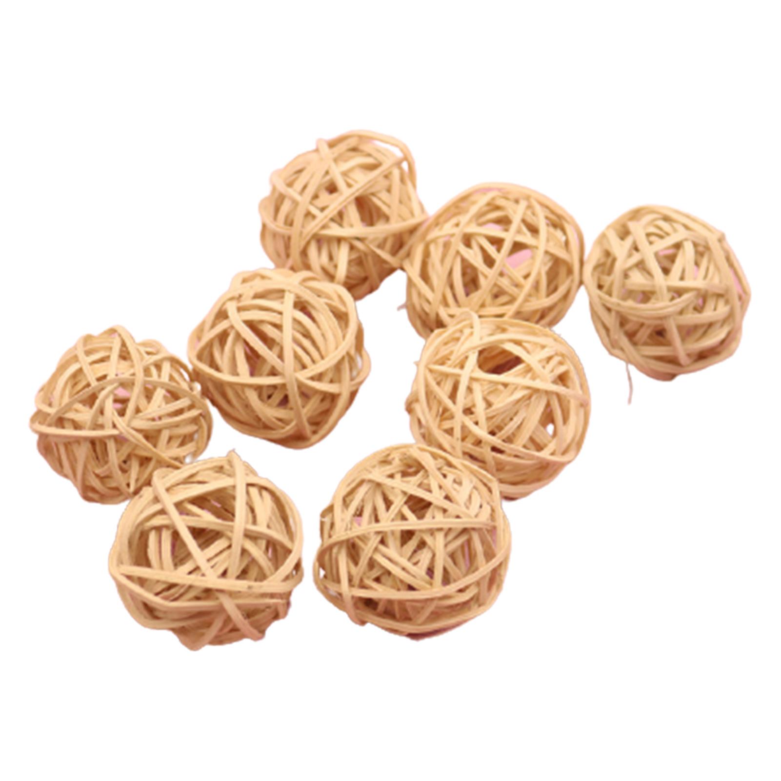 Natural Wicker Rattan Balls Table Wedding Party Hanging Natural Spheres ...