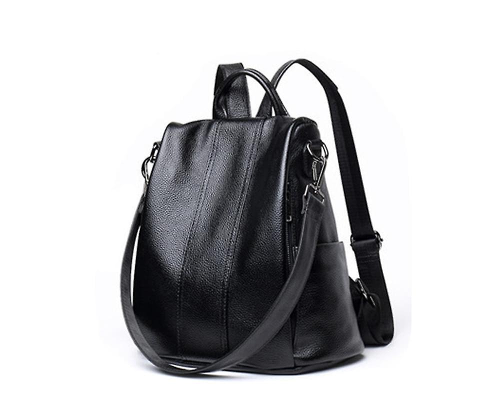 Women Soft Leather Backpack Antitheft Rucksack Ladies Shoulder Bag ...