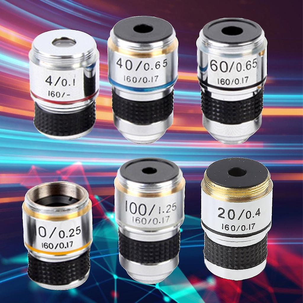 Biological Microscope Achromatic Laboratory Objective Lens 10x 20x 40x ...