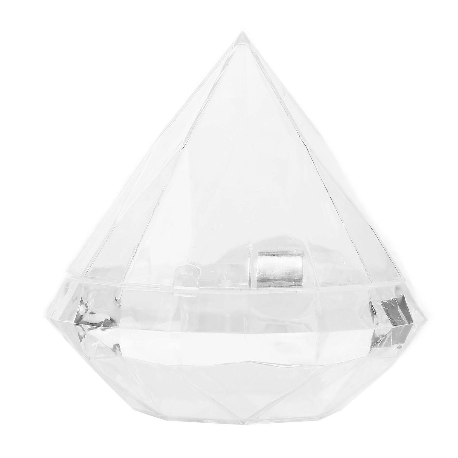 Diamond Shaped Clear Plastic Candy Box for Home Storage - Candies Box ...